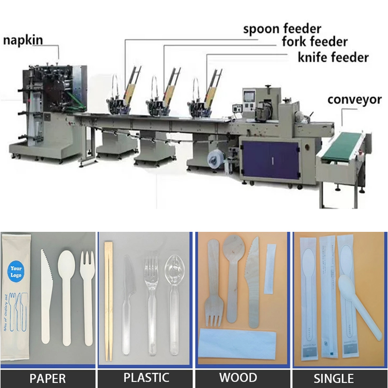 Cutlery, Napkin Knife Fork Spoon Packing Machine | Lead Machinery